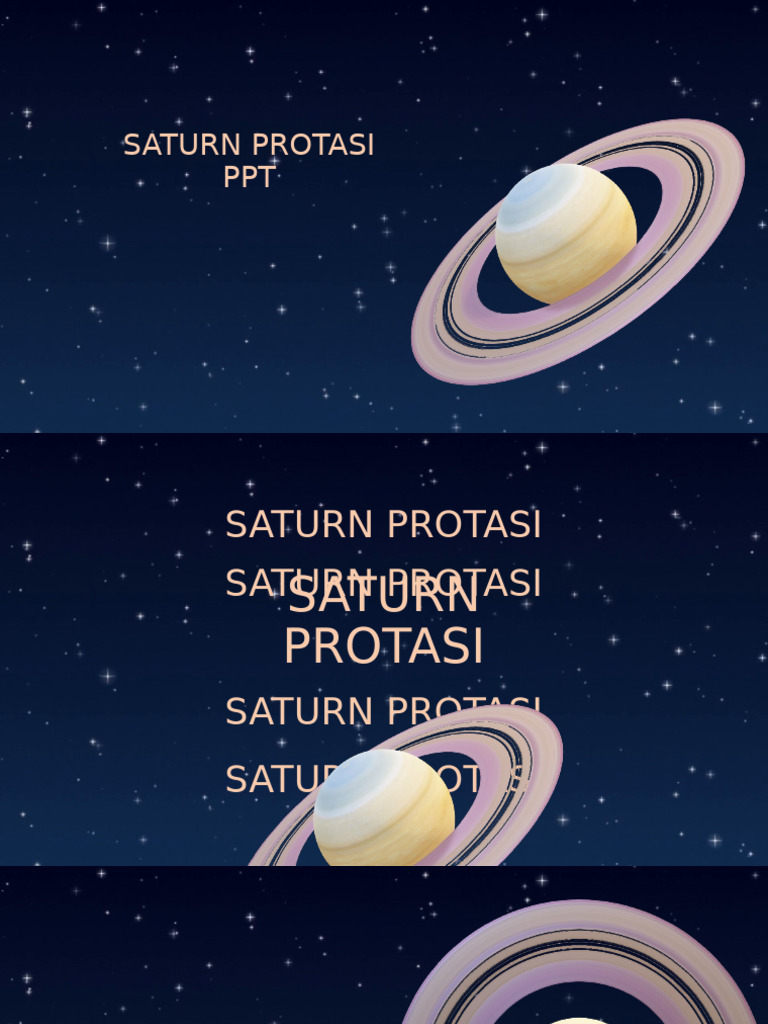 SATURN PROTASI PPT | PDF