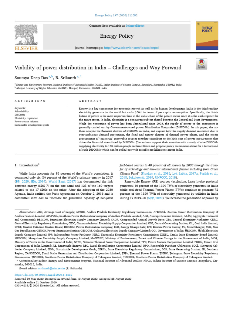 Challenges in India's Power Distribution | PDF | Electric Power | Power ...