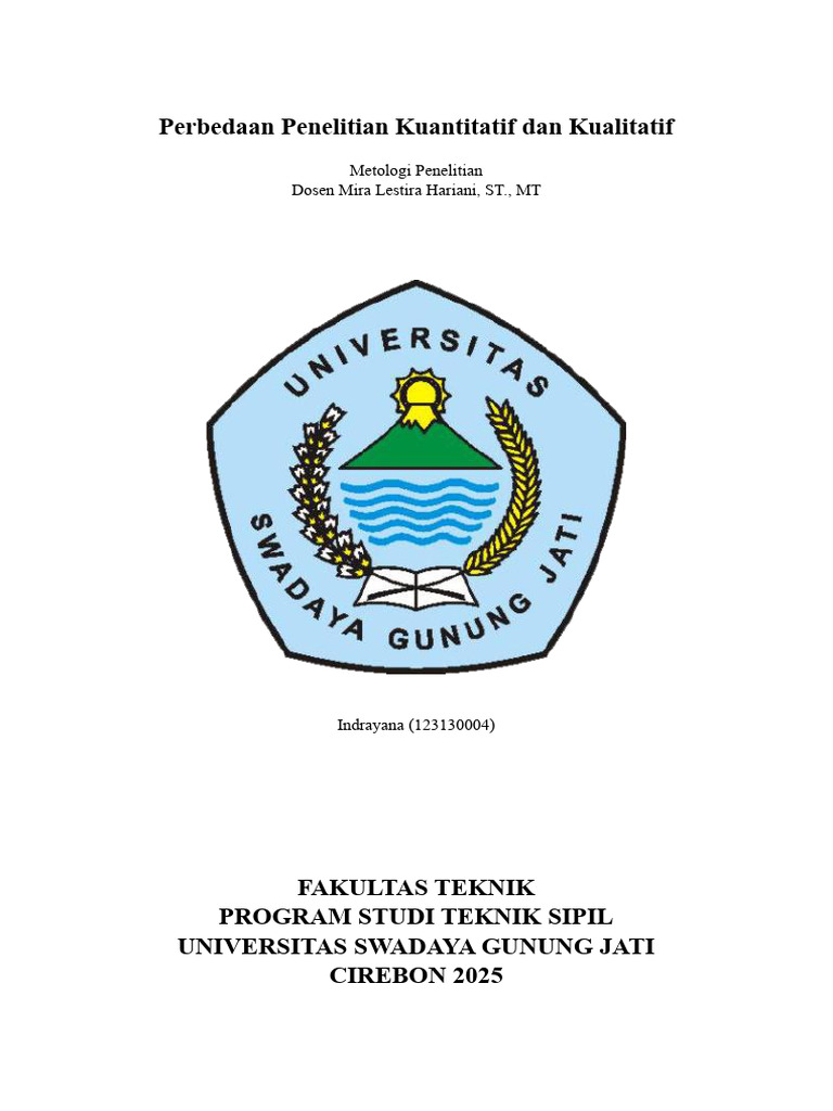 Makalah Metopan by Indrayana Kualitatif Dan Kuantitatif | PDF