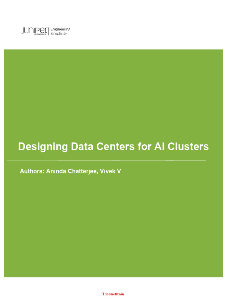 AI Cluster Network Design Guide | PDF | Machine Learning | Computer Network