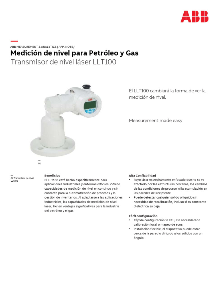 LLT100 Aplicaciones | PDF | Láser | Líquidos