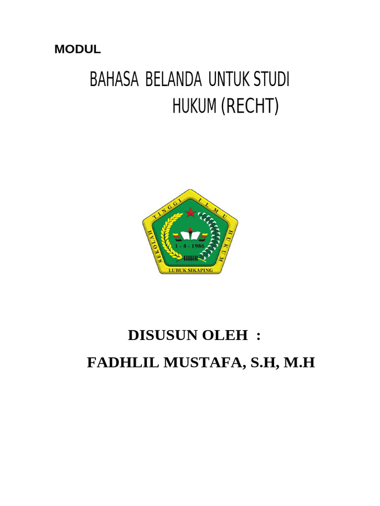 Modul BAHASA BELANDA - 102829 | PDF