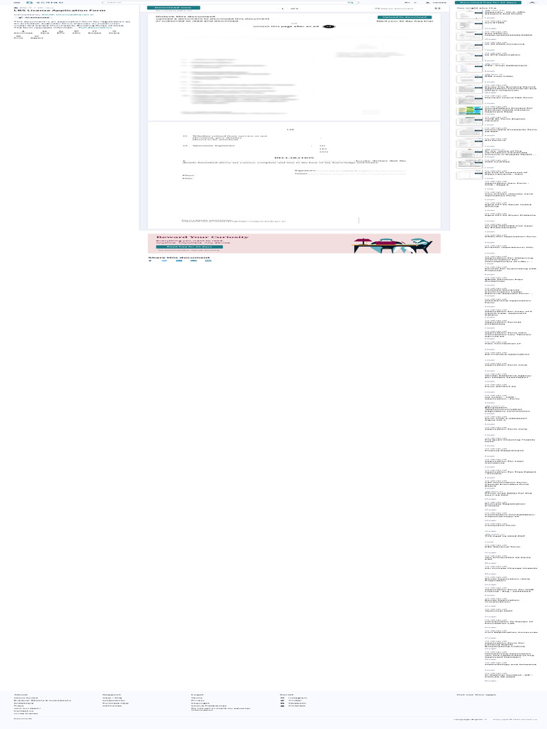 LBS License Application Form - PDF - Authentication - Identity Document ...