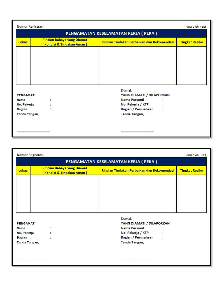 Hal3 - Form Peka 20181 | PDF