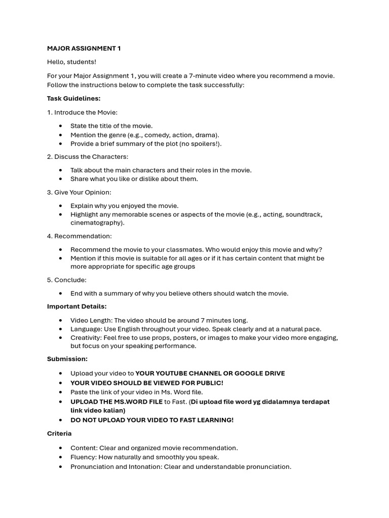 Major Assignment 1 | PDF