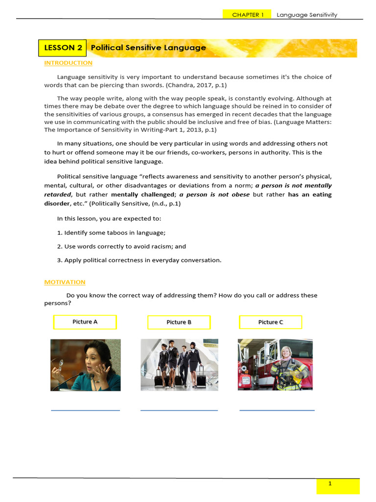 Chapter-1-Lesson-2. (Gee3) | PDF | Race (Human Categorization) | Political Correctness