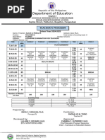 Teacher Schedules for SY 2024-2025 | PDF | Philippines | Public ...