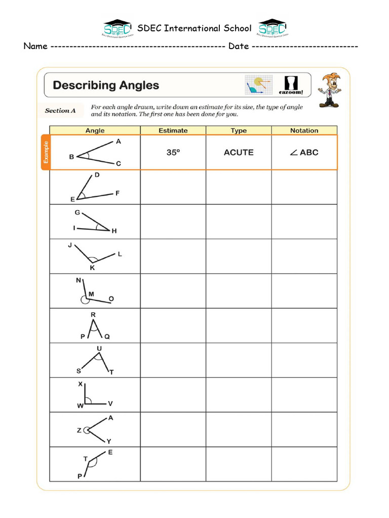 Angle practice | PDF