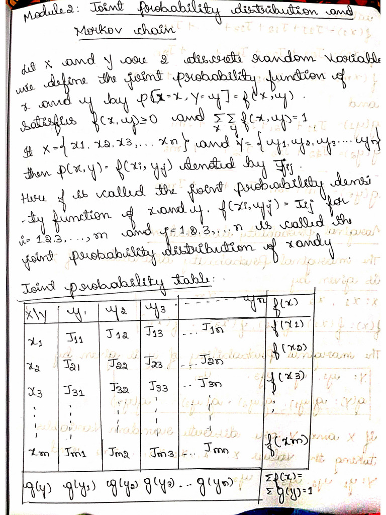 Maths m2 Notes | PDF