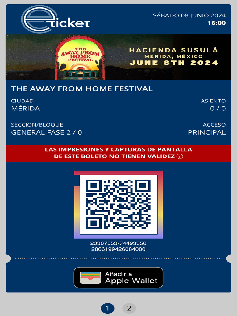 eticket - boletos - eventos | PDF