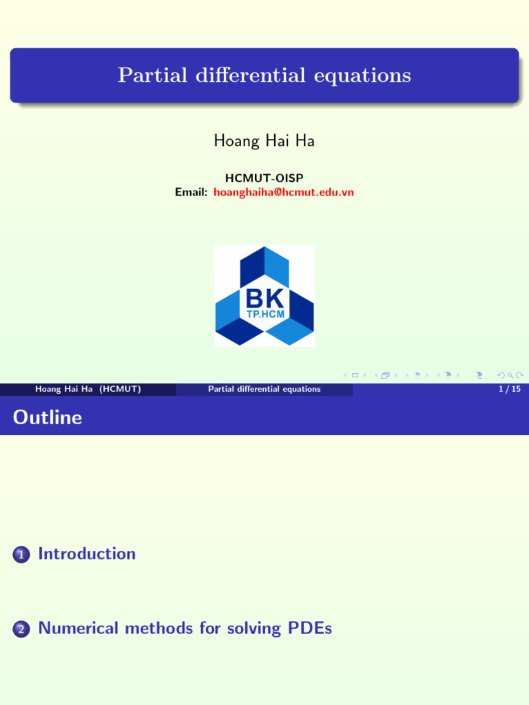 PDE (2) | PDF | Partial Differential Equation | Differential Equations