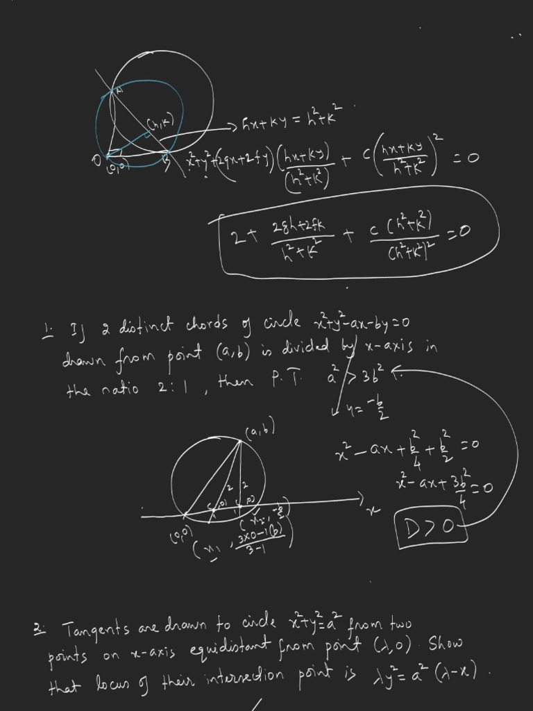 Circle - L-09 (Class Notes) | PDF