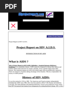 HIV/AIDS Investigatory Project Class 12 | PDF | Hiv/Aids | Hiv