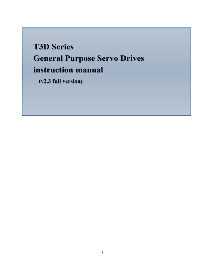 T3D Full Manual V2.3 English Version | PDF | Relay | Power Supply