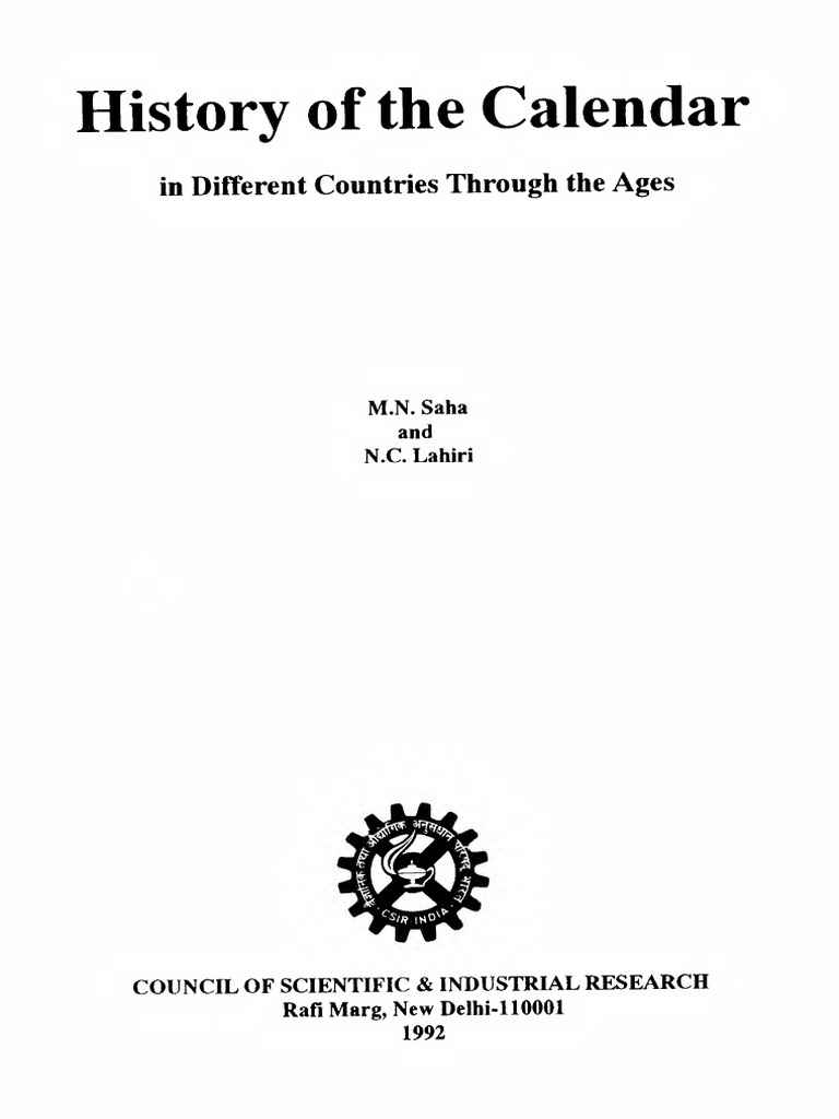 History of Calendars in India | PDF | Calendar | Hindu Astrology
