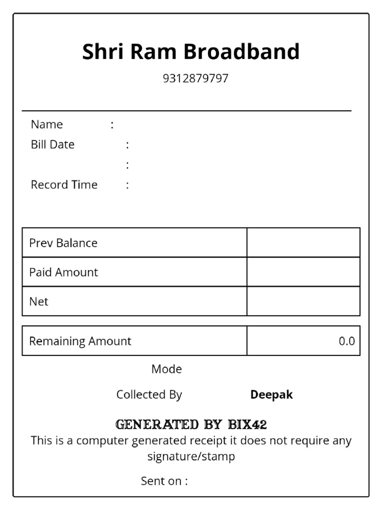 Jan'24 Broadband Bill | PDF