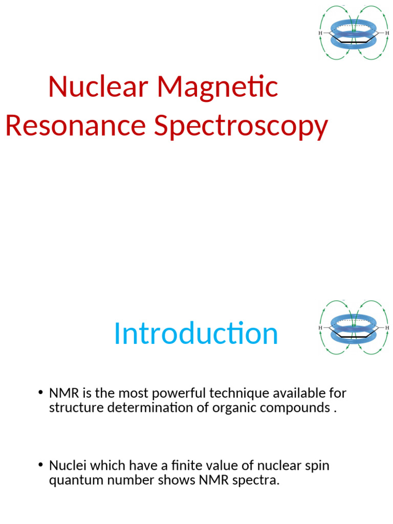 Nuclear Magnetic Resonance Spectroscopy Pdf Nuclear Magnetic Resonance Nuclear Magnetic