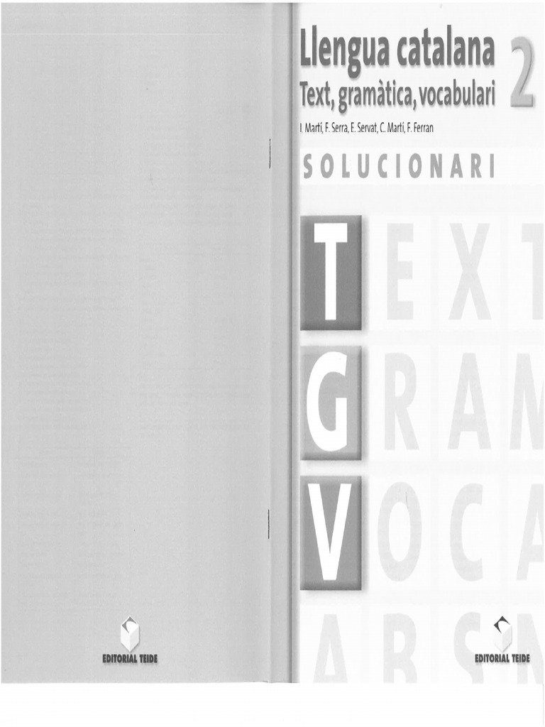 Solucionari Catala2 | PDF