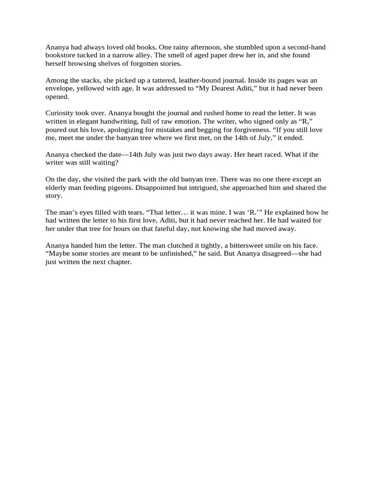 Story 3 - The Unread Letter | PDF