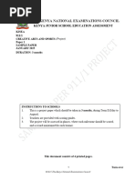 Creative Grade 5 Project 2025 | PDF