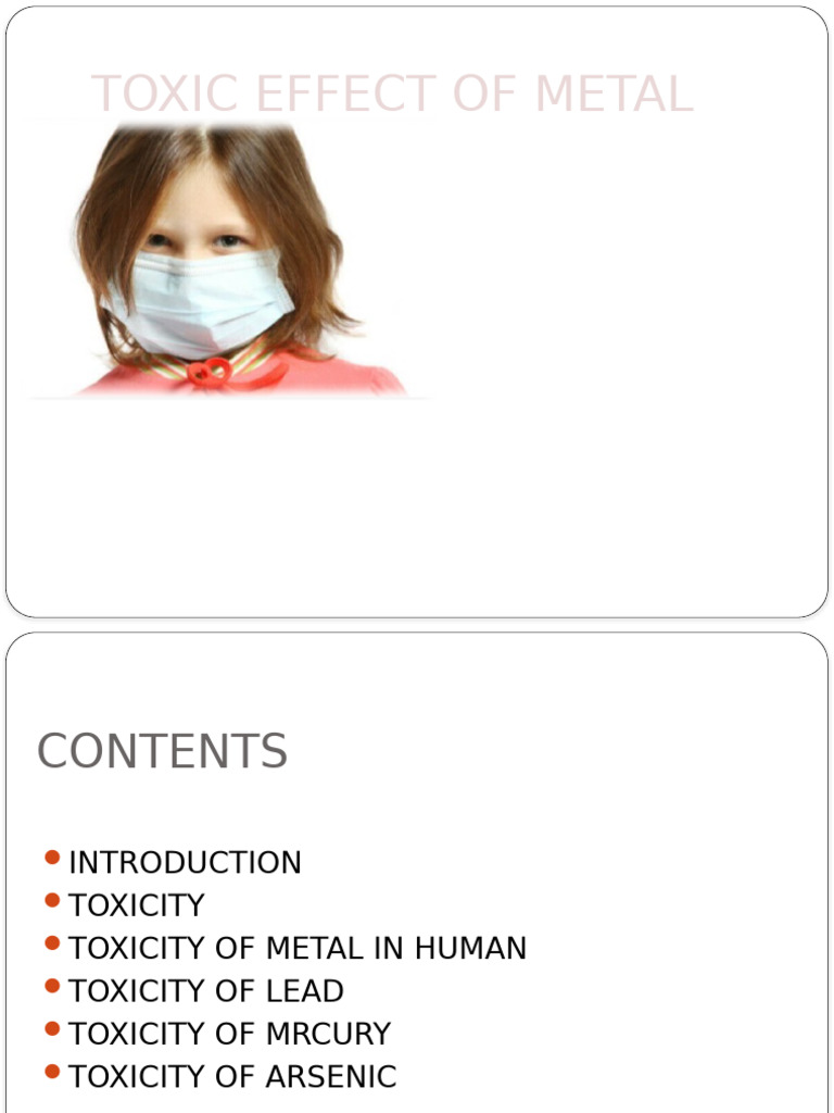 Heavy Metal Toxicity Overview | PDF | Toxicity | Mercury (Element)