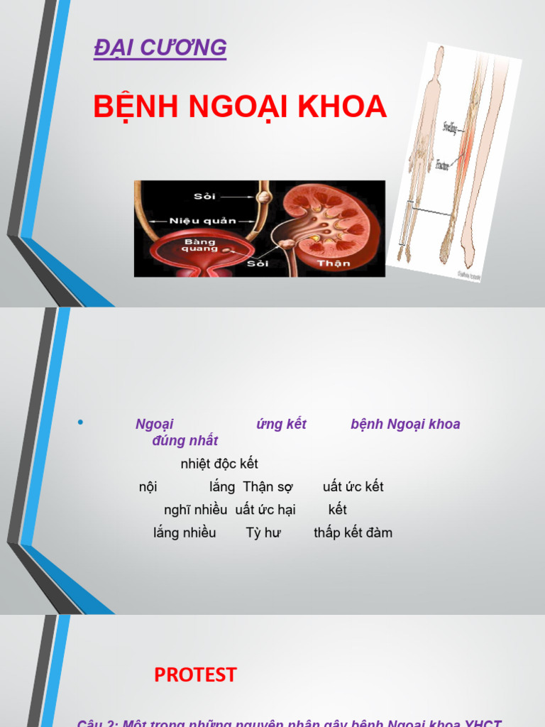 ĐẠI CƯƠNG BỆNH NGOẠI YHCT 2024 | PDF