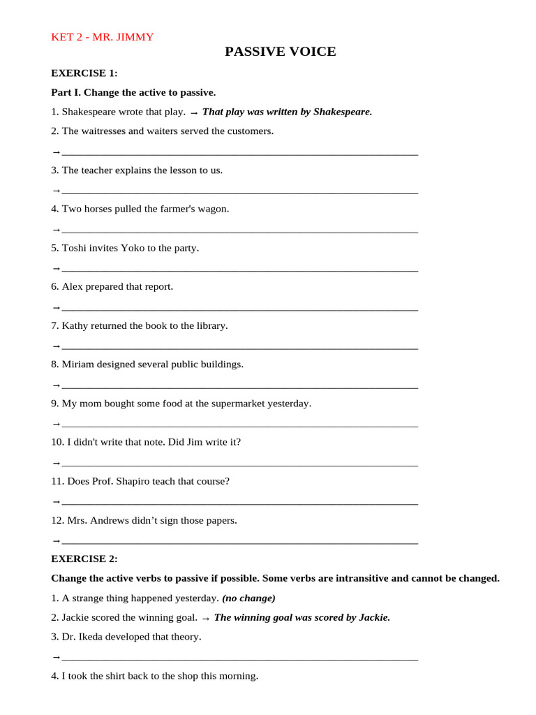 PASSIVE VOICE | PDF | Grammar | Linguistic Morphology