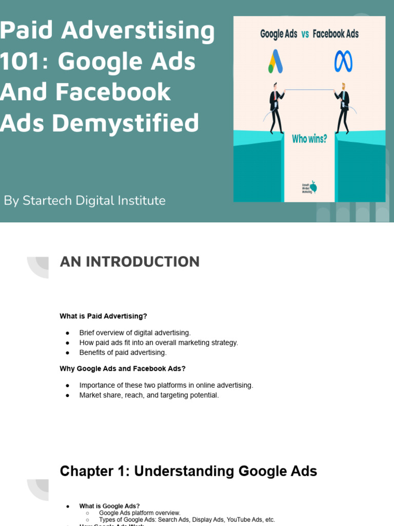 Paid Adverstising 101 - Google Ads and Facebook Ads Demystified | PDF | Human Communication ...