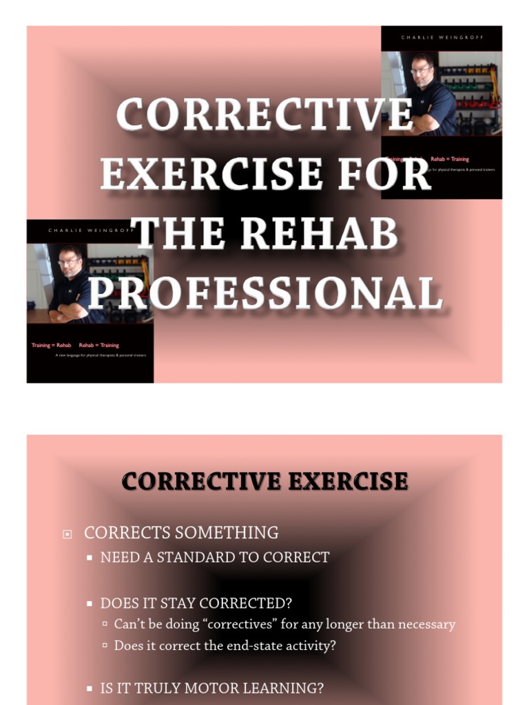 Corrective Exercise | PDF | Muscle | Balance (Ability)