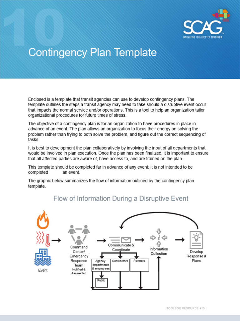 Contingency Plan Template for Transit Agencies | PDF | Bus | Dispatcher