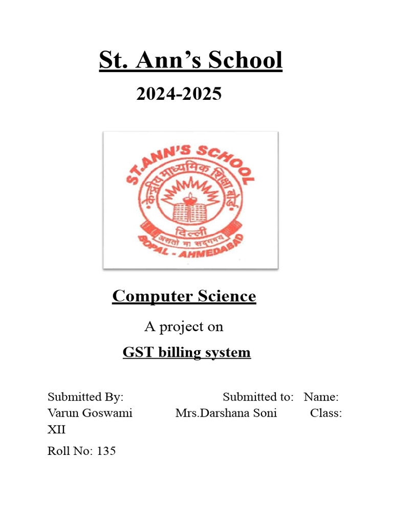 Computer Project(Final) | PDF | Databases | Data Management Computer Project(Final) | PDF | Databases | Data Management