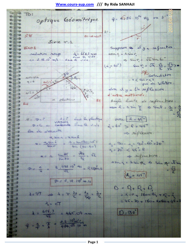Optique Correction -1 | PDF