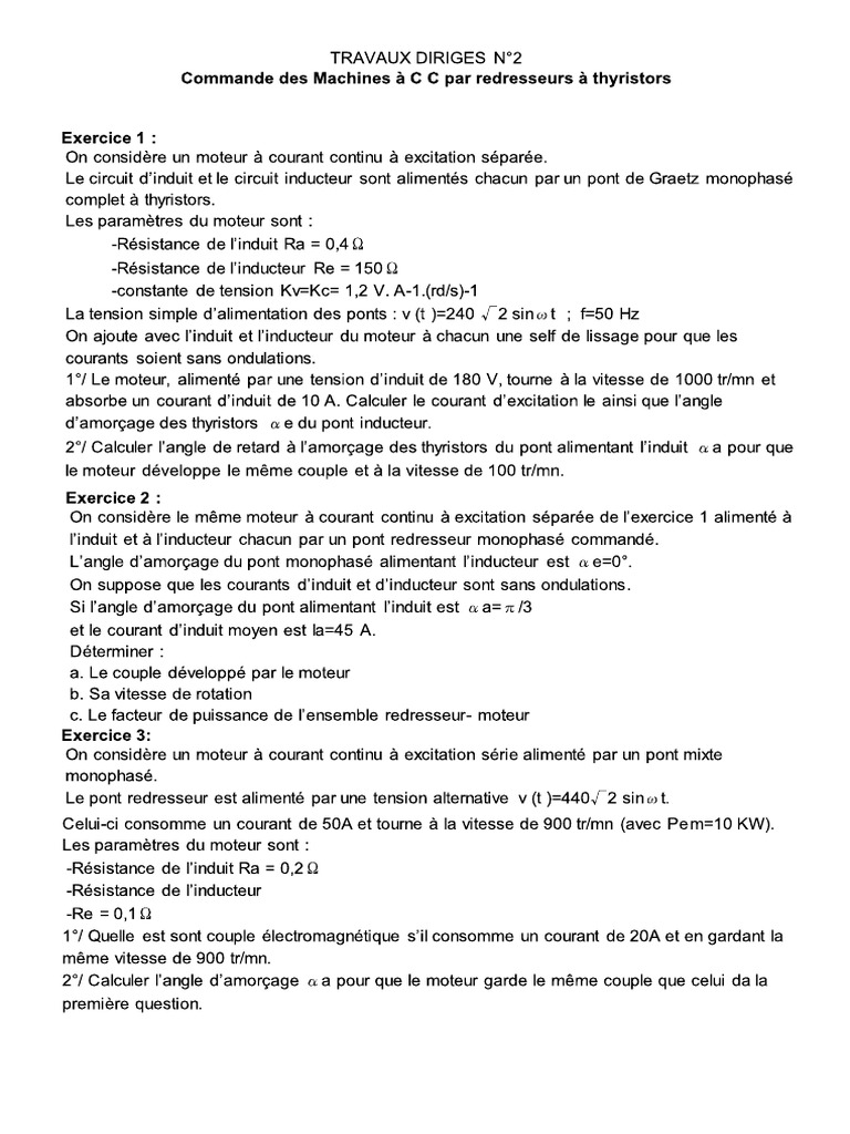 Fiche Td 2 Correction | PDF