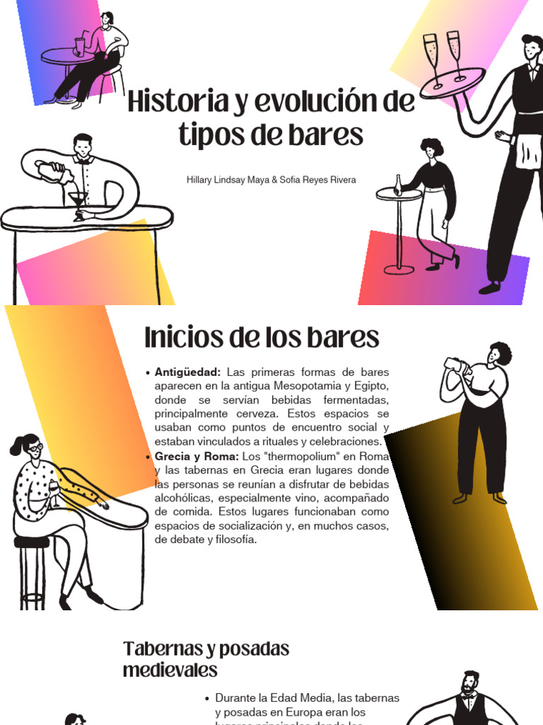 Historia y Evolución de Tipos de Bares Mixologia | PDF | Cócteles | pub