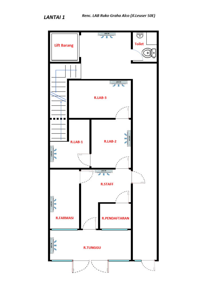 Denah Laboratorium | PDF
