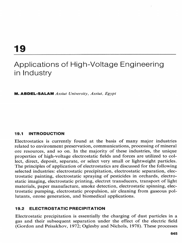 High Voltage Engineering Unit V Notes | PDF | Printer (Computing) | Ozone