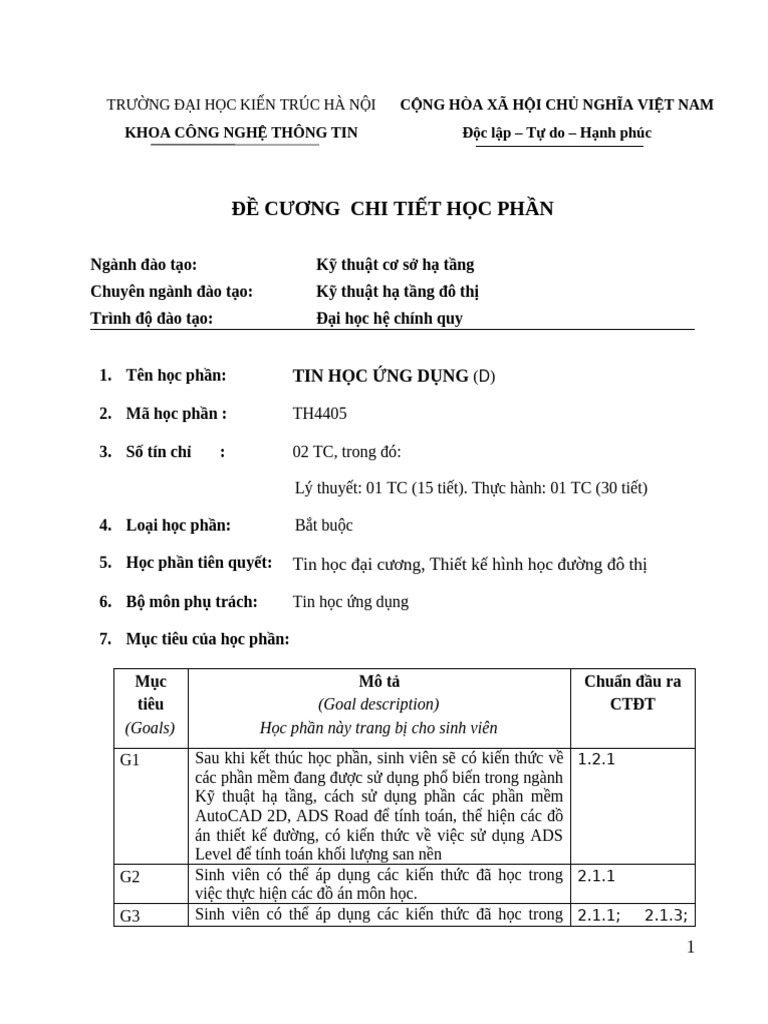 ! DCCT_THUD_Ky thuat ha tang do thi (D)_CDIO_2023 | PDF