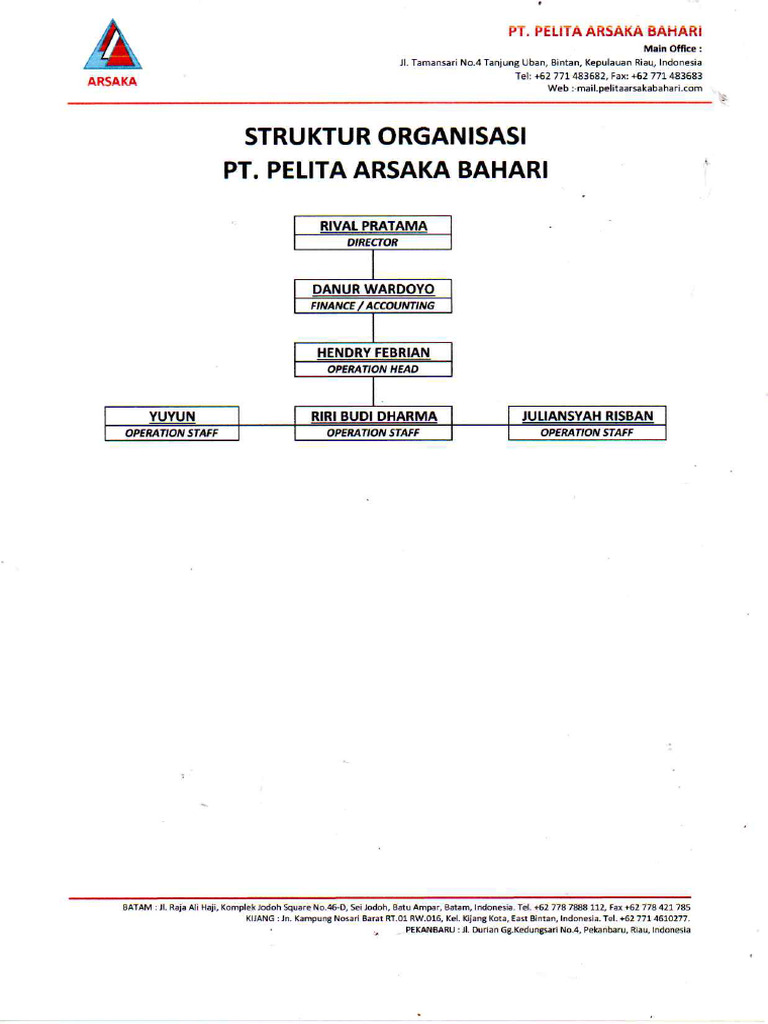 STRUKTUR ORGANISASI PAB | PDF