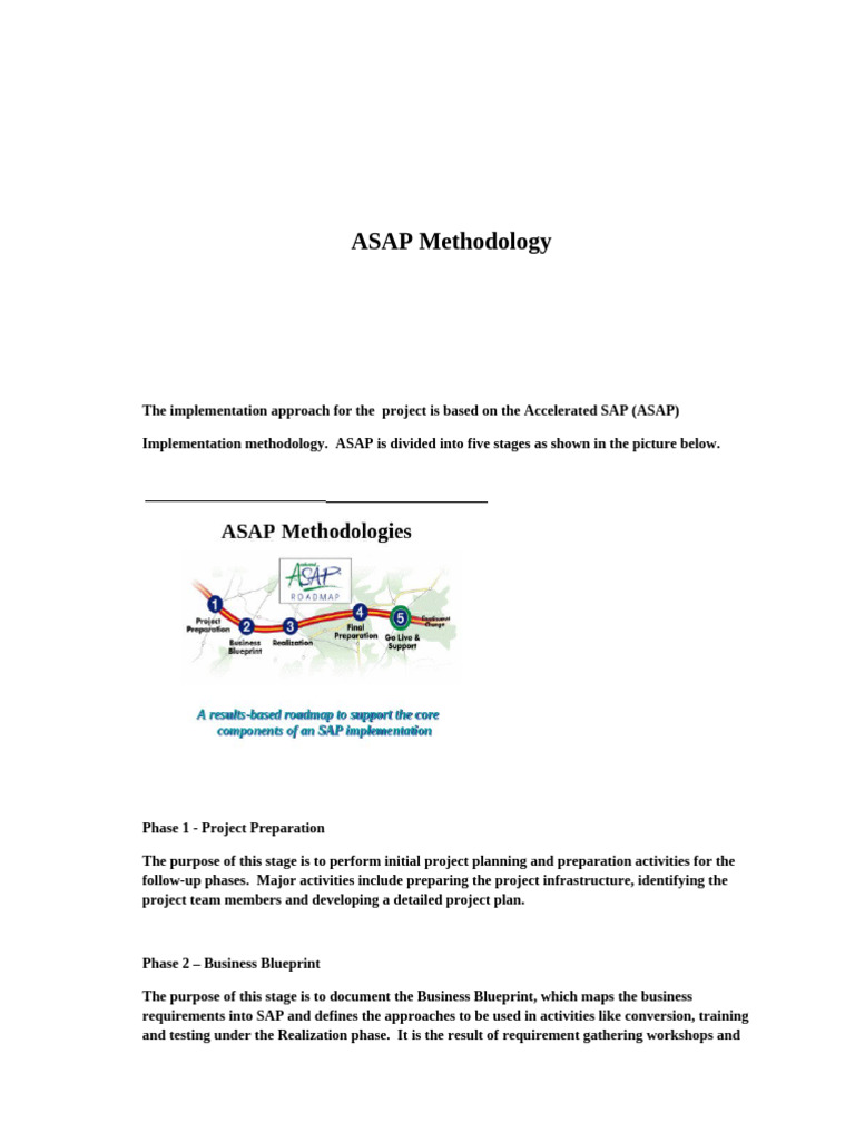 SAP Project Phases Overview | PDF