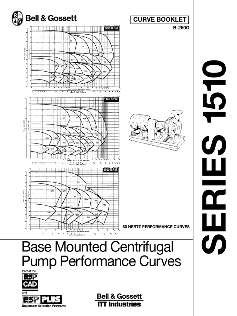 Bell & Gossett 1510 Pumps (Performance Curve) | PDF | Dynamics (Mechanics) | Mechanical Engineering