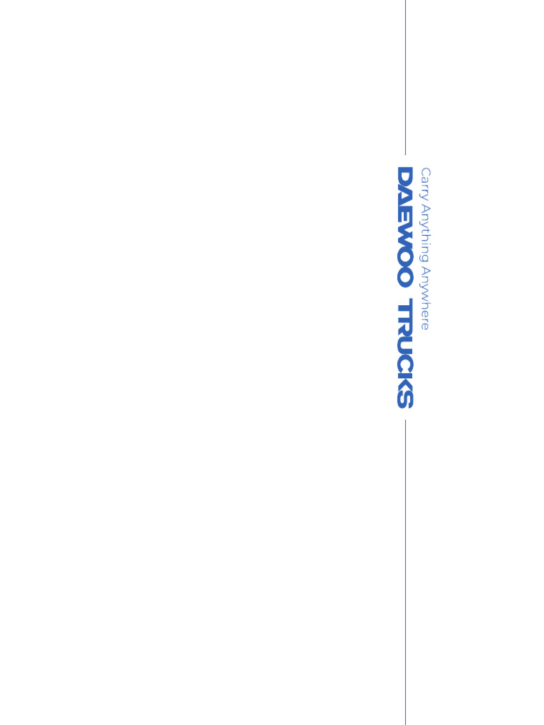 Brochure Daewoo Trucks 24P | PDF