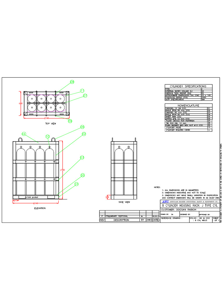 8 Cylinder Housing Rack | PDF