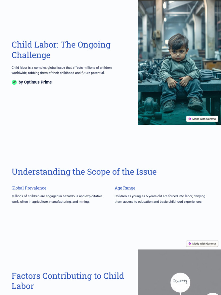 Combatting Global Child Labor Issues | PDF | Child Labour | Poverty