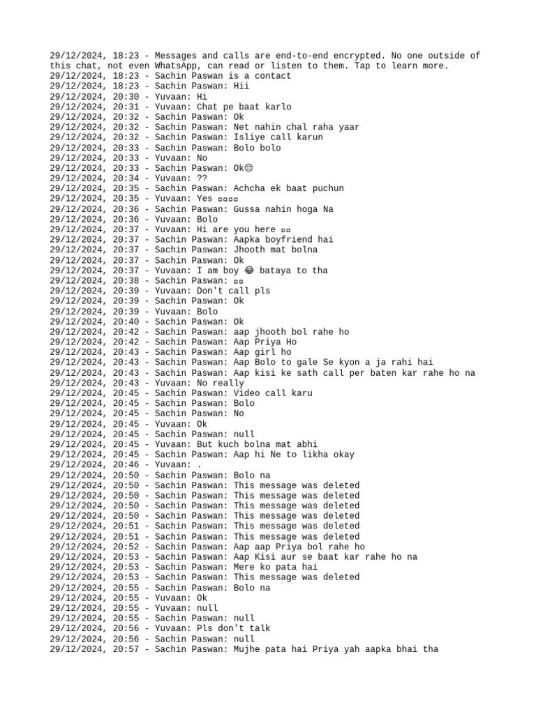 WhatsApp Chat With Sachin Paswan | PDF