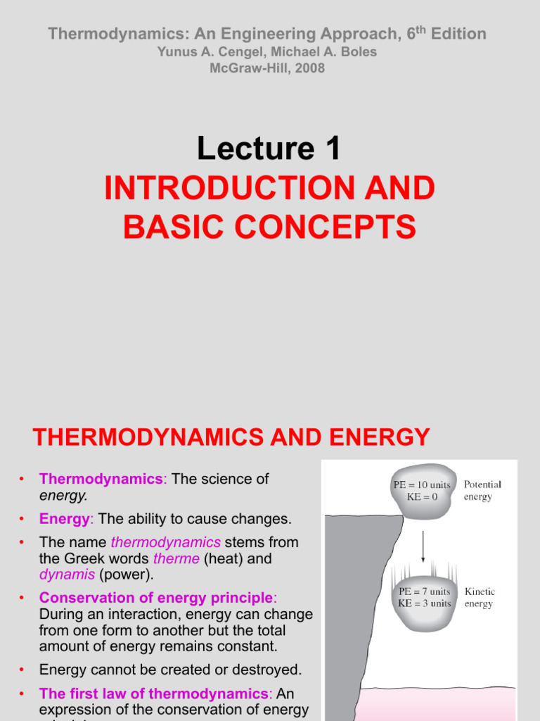 Lec 1 Fall 2023 Thermodynamic Course Presentation | PDF | Temperature ...
