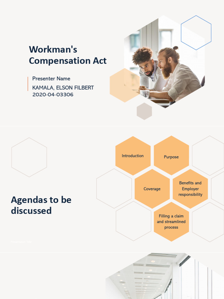 Workman Compensation Act (Kamala Elson Filbert) | PDF | Employment ...