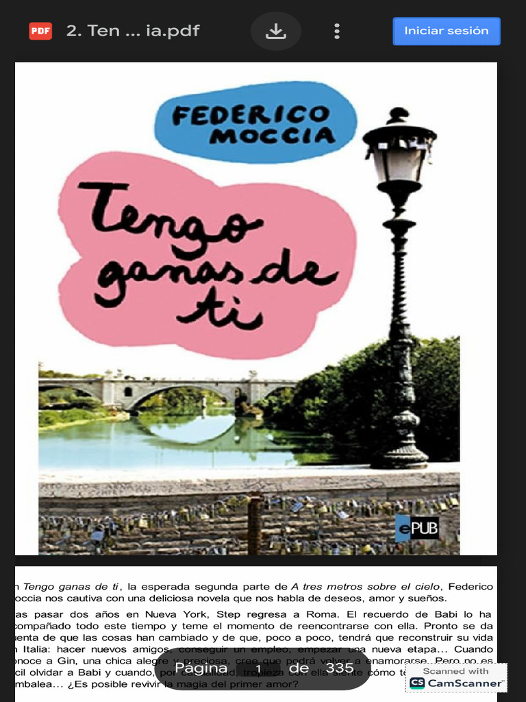 Tengo ganas de ti: Amor y reencuentro | PDF