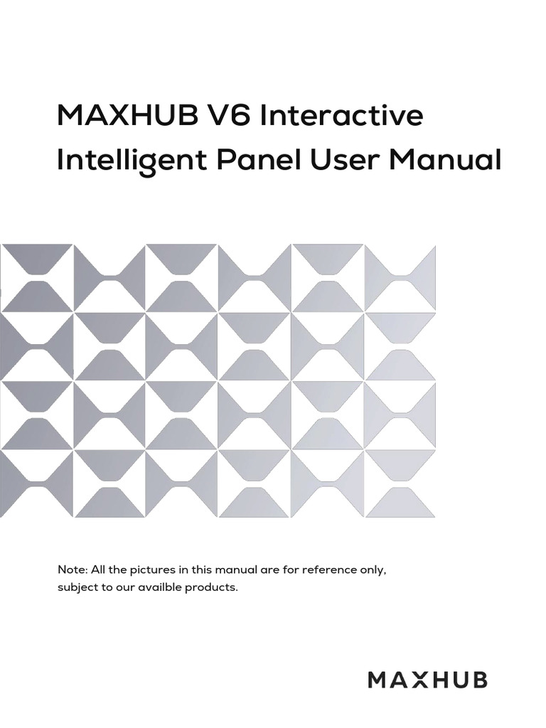 MAXHUB V6 Interactive Intelligent Panel User Manual (20230524) | PDF