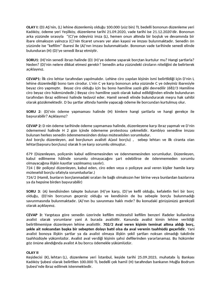 K.evrak Pratik 1 | PDF