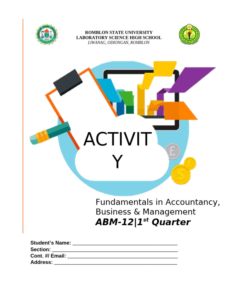 1ST-quarter-ACTIVITY-SHEET | PDF | Expense | Equity (Finance)